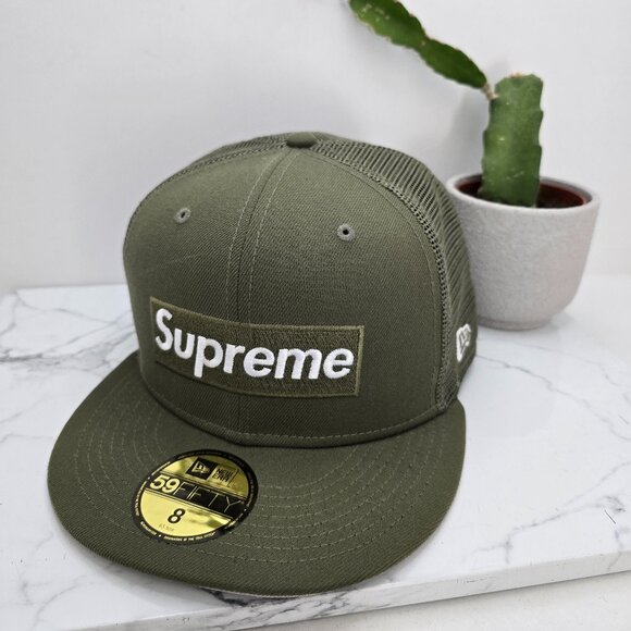 Supreme | Accessories | Supreme X New Era Ss23 Box Logo Olive Green ...